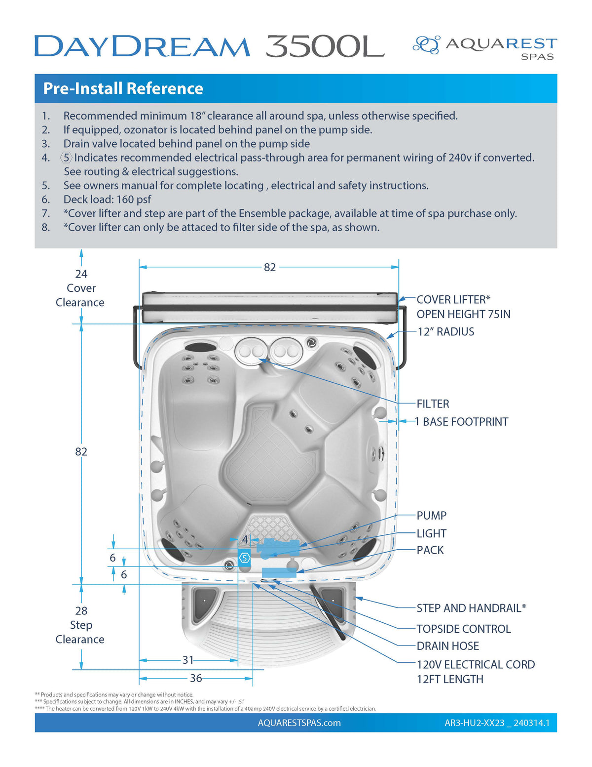 DayDream 3500L – Shop AquaRest