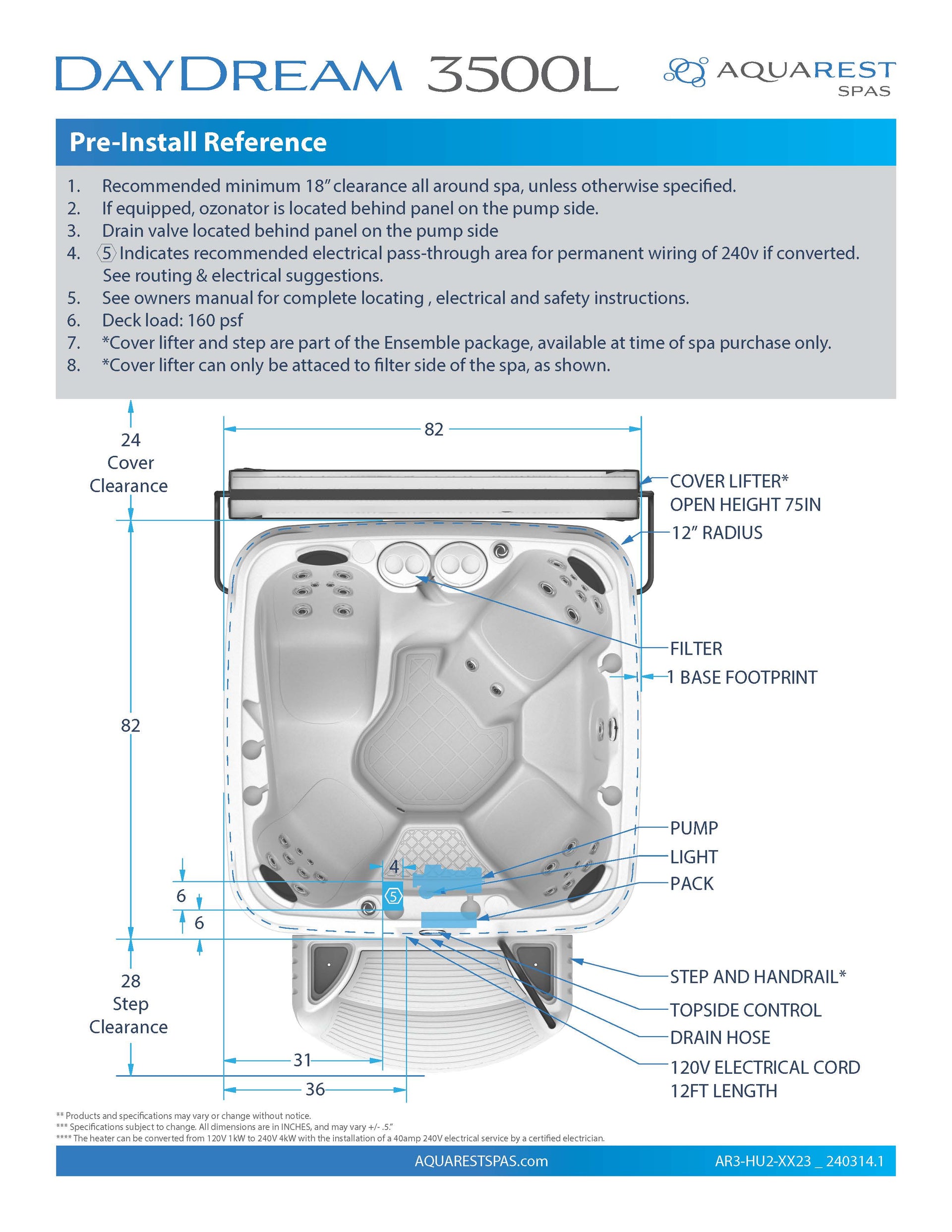 DayDream 3500L – Shop AquaRest