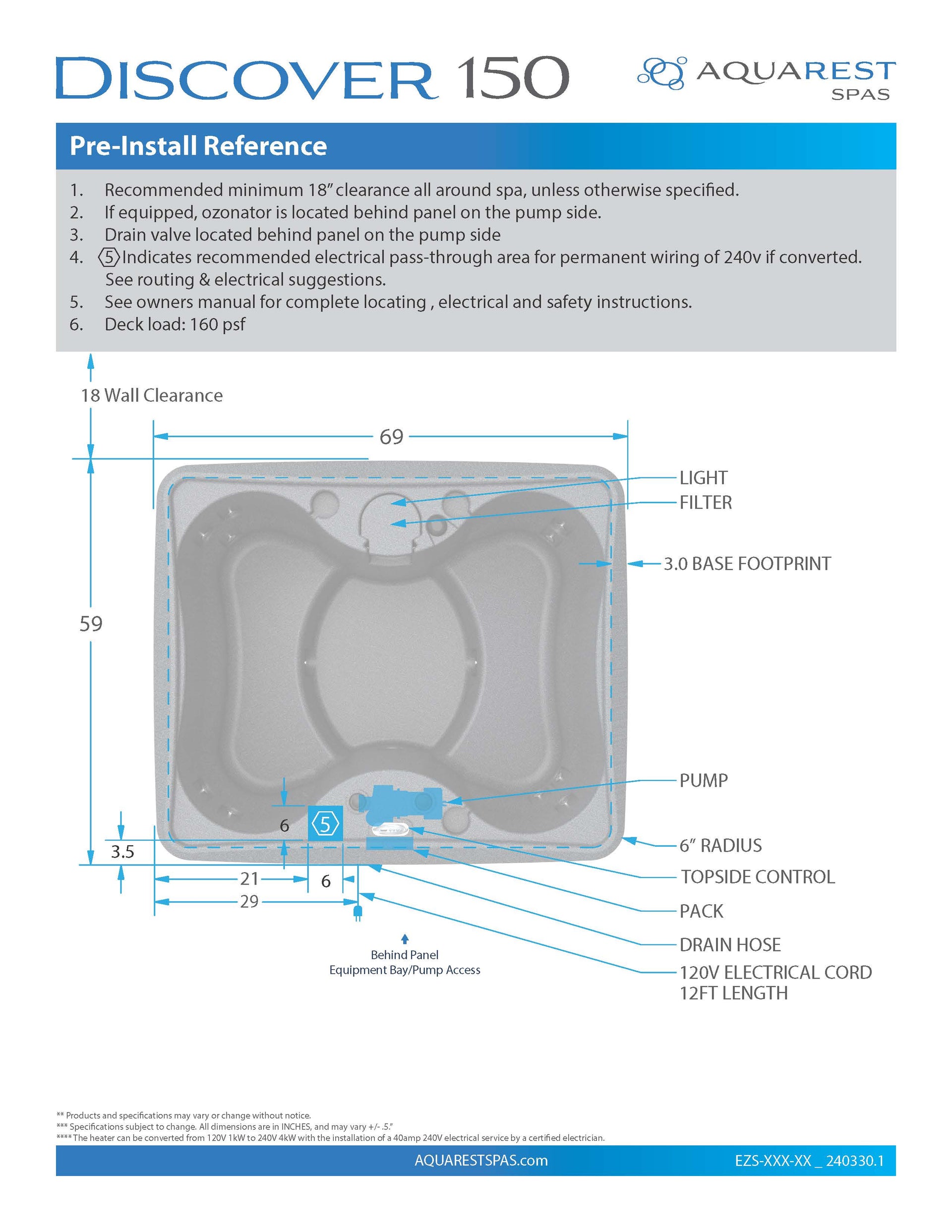 DISCOVER Premium 150 – Shop AquaRest